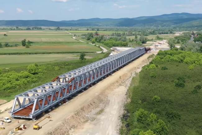De la Arad la Deva cu o viteză de 160 km/h - noul pod peste Mureș este ...