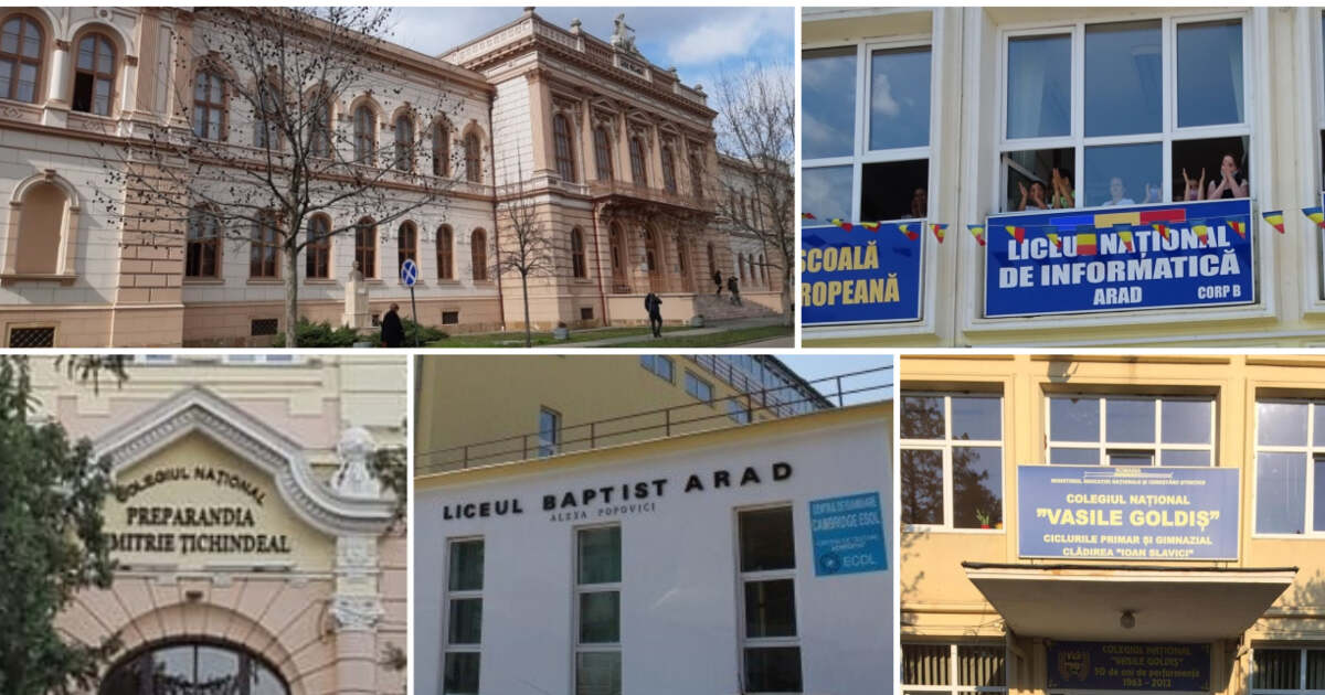 Cele mai bune 5 şcoli din Arad, la gimnaziu - ARADON