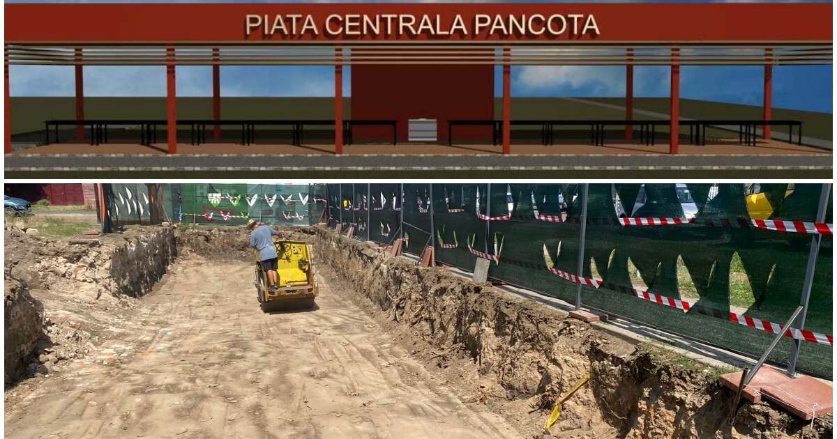 Piața Centrală din Pâncota prinde contur - ARADON