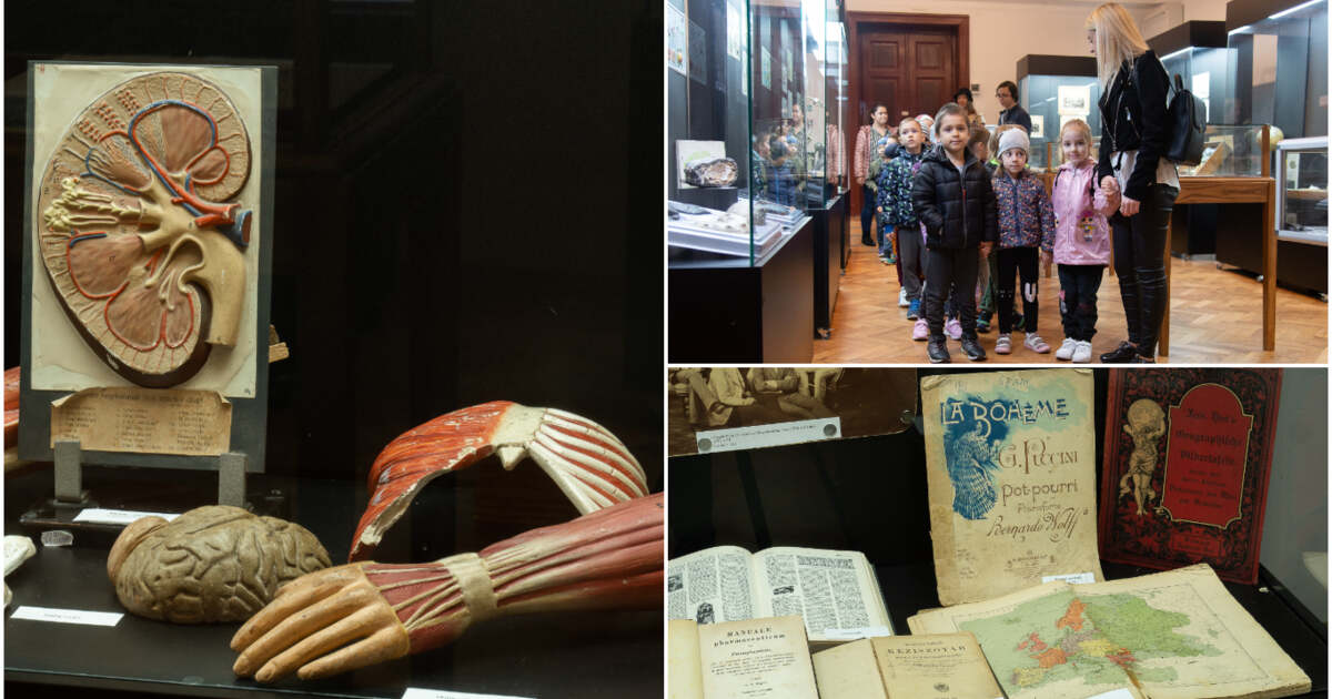 Materiale didactice vechi expuse la Muzeu - ARADON