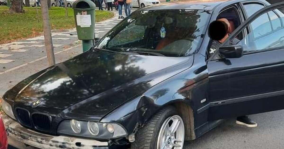 A rupt bara „la BMW” în timp ce făcea drifturi în centrul Timișoarei ...