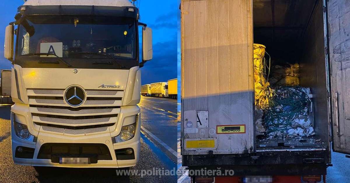 Peste 22 de tone de deșeuri de hârtie, polistiren, plastic și lemn ...
