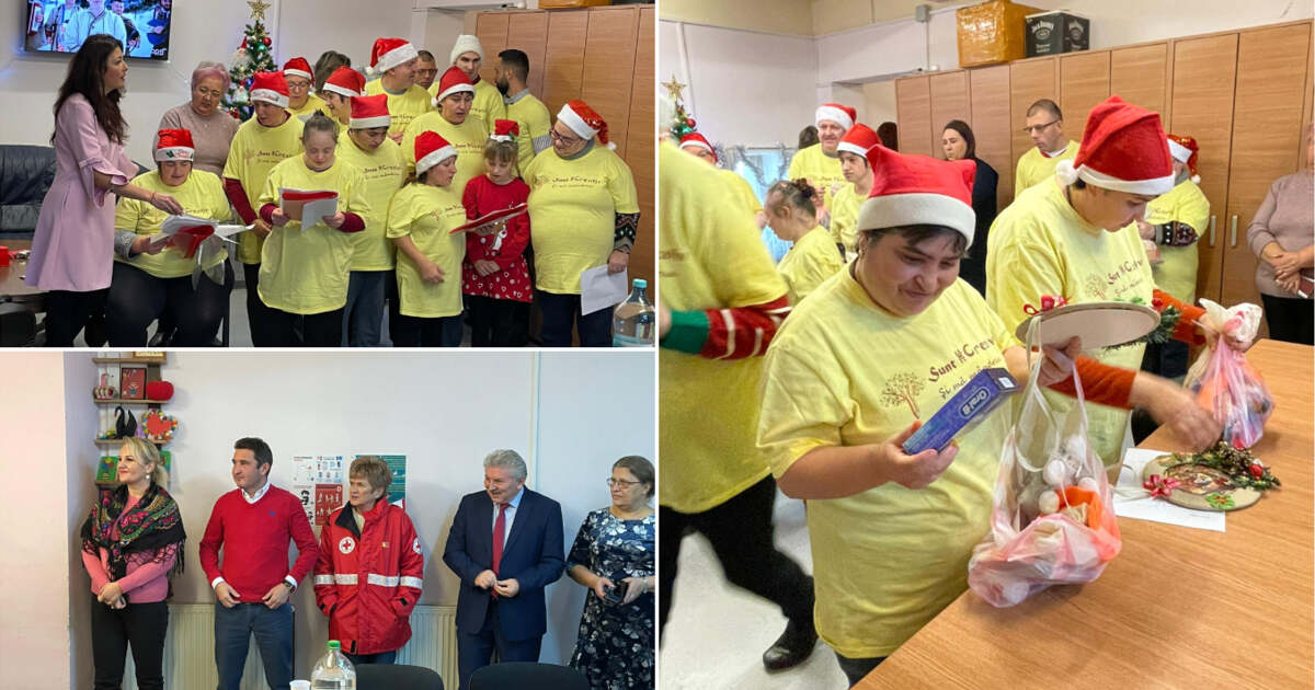 Moş Nicolae, în vizită la persoanele cu dizabilităţi - ARADON