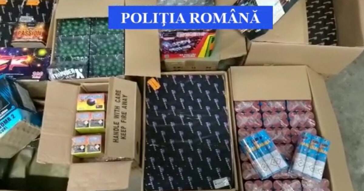 170 de kilograme de petarde și artificii confiscate în urma unor ...