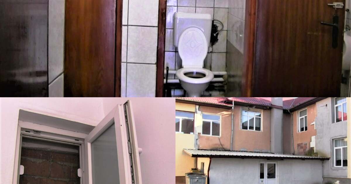 La Sâmbăteni, tot cu geamuri zidite la toaletele şcolii - ARADON
