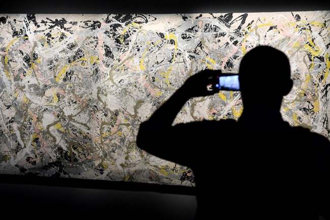Un tablou Pollock a fost descoperit în Bulgaria. Pe spatele picturii ...