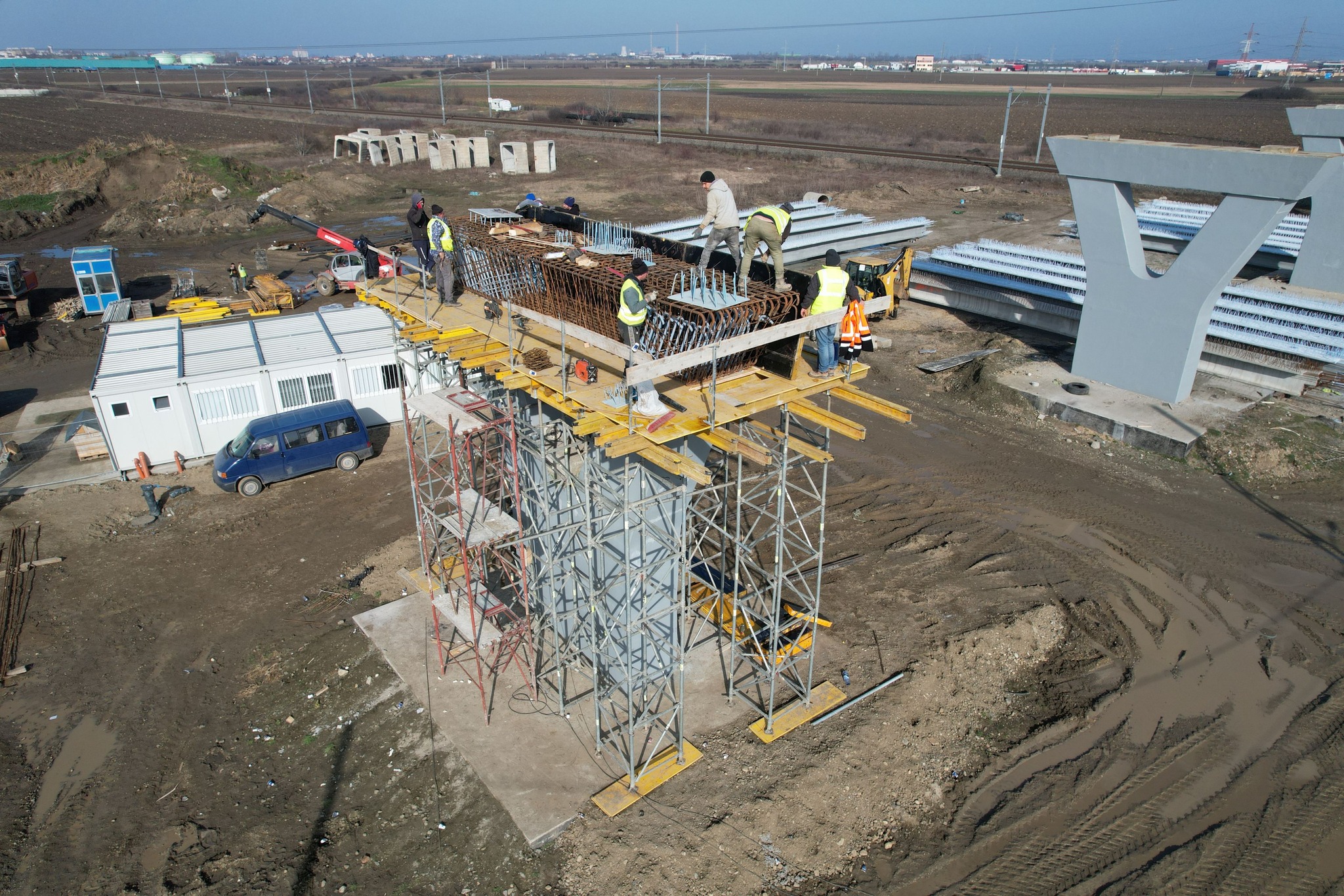 Furnicar pe şantierul pasajului din Micălaca - ARADON