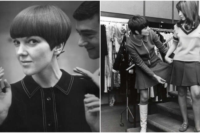 Mary Quant, creatoarea britanică de modă, care a popularizat fusta mini ...