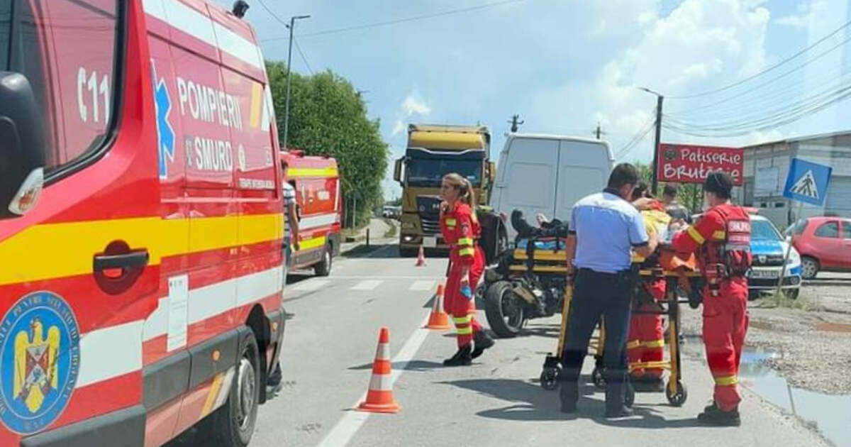 Motociclist arădean rănit la Utvin, după ce a intrat într-o ...