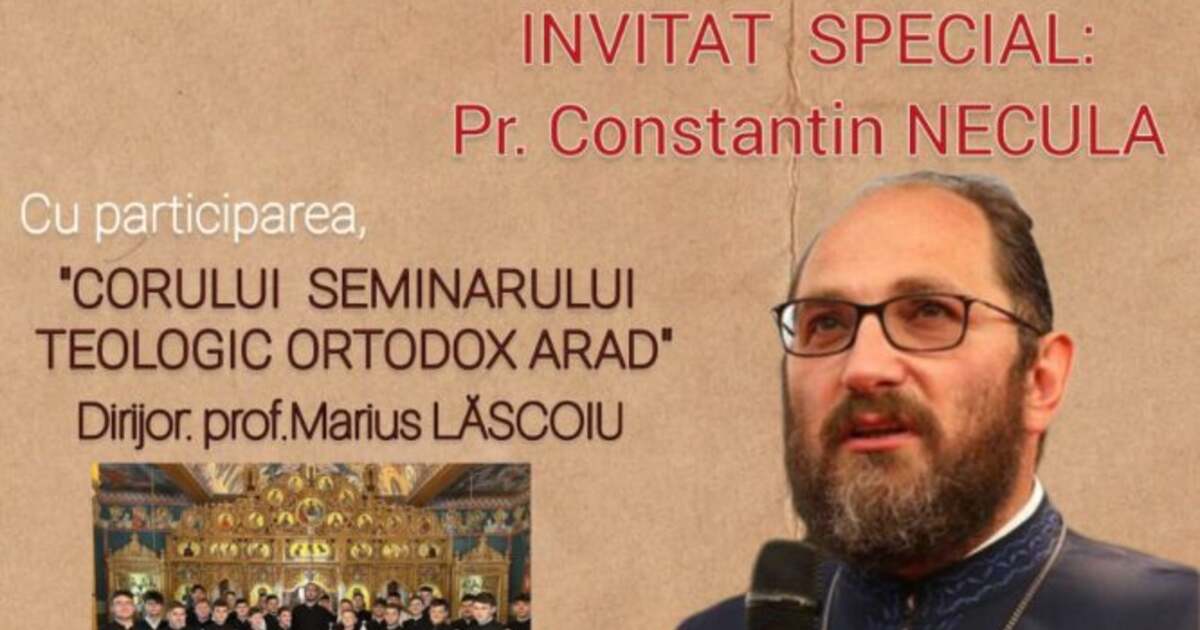Părintele Constantin Necula conferenţiază (şi) la Lipova - ARADON