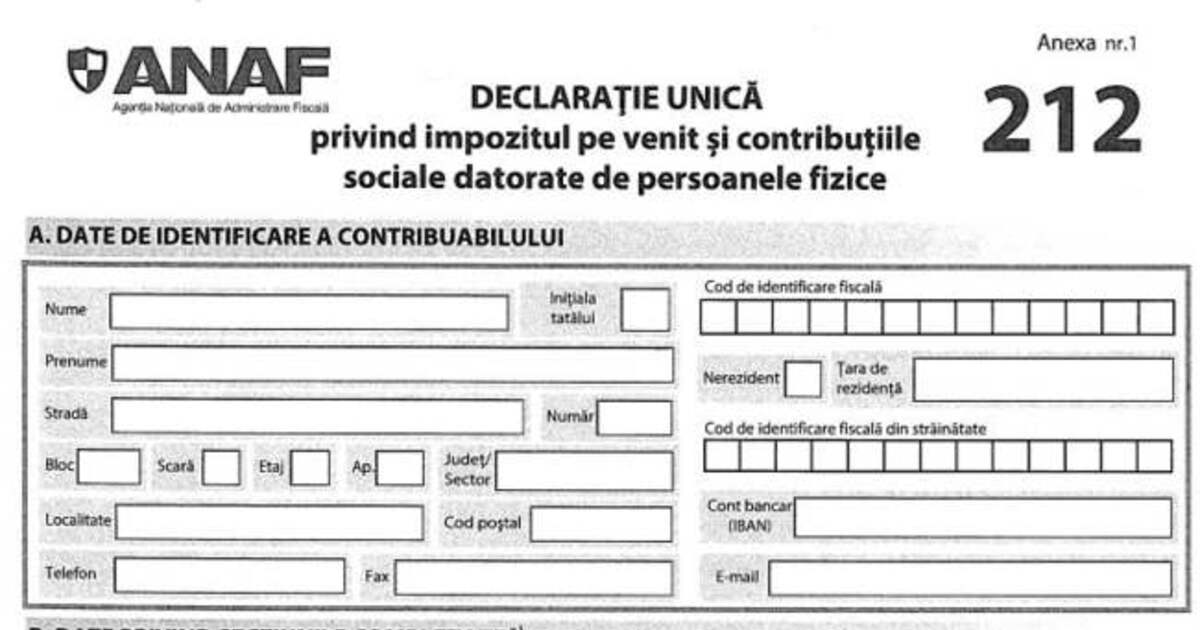 Declarația unică 2024 a fost publicată de ANAF. Impozitul pe venit ...