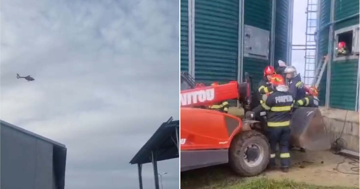 UPDATE. Bărbat căzut într-un siloz pentru cereale, la Șeitin - ARADON
