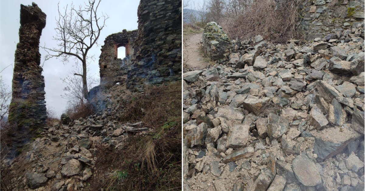 Un zid al Cetății Șoimoș s-a prăbușit - ARADON