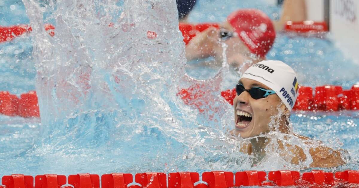 JO 2024: David Popovici a câştigat medalia de bronz la 100 m liber - ARADON
