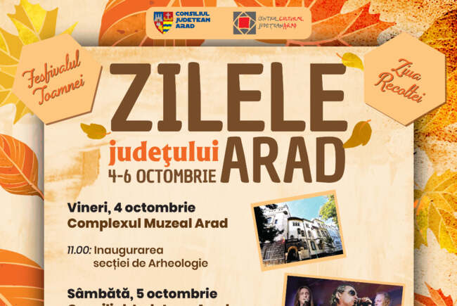 Organizează Zilele Judeţului Arad - ARADON