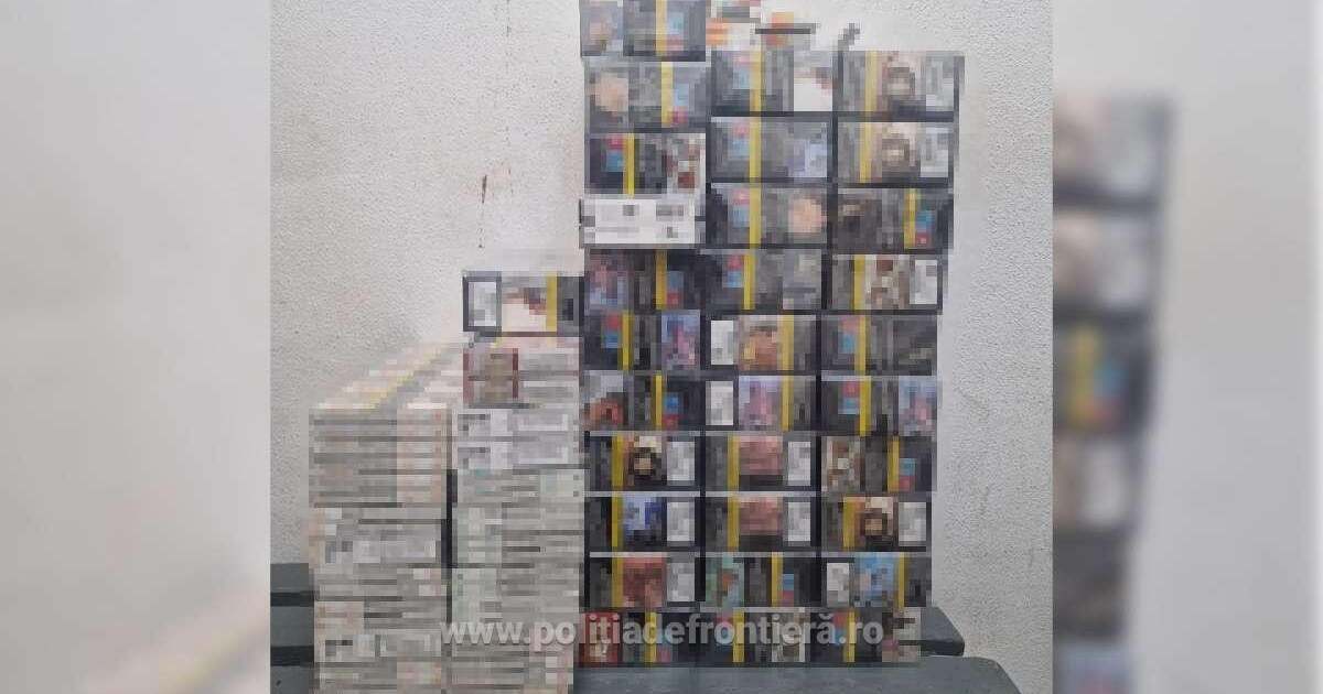 Prins cu 500 de pachete de țigări în mașină - ARADON