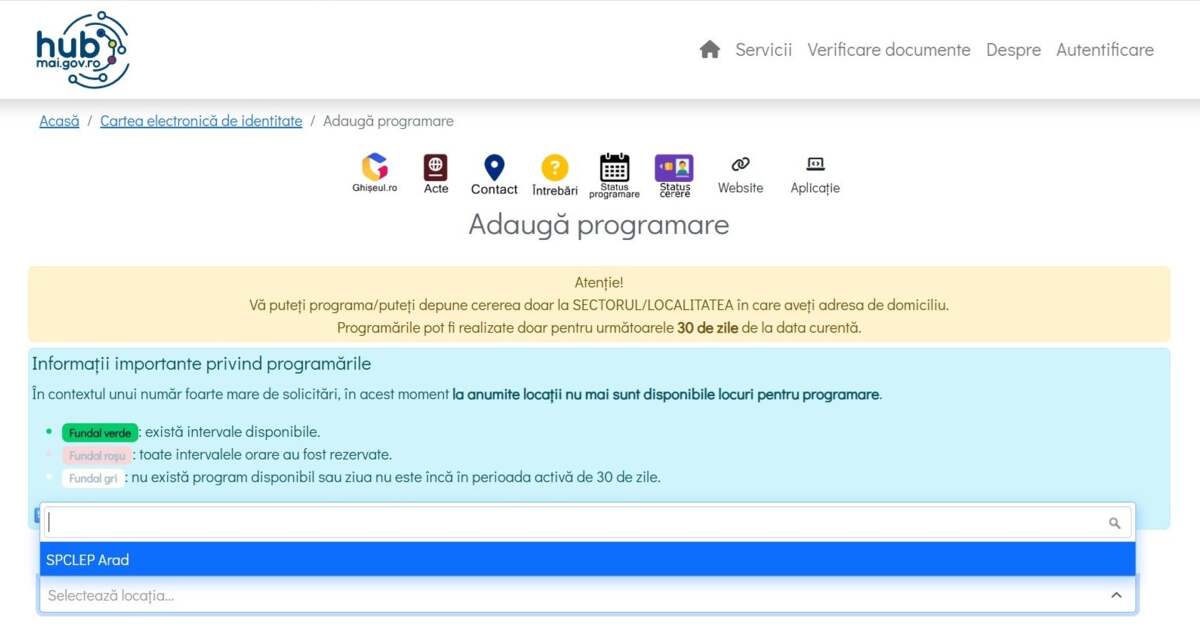 Start la programările pentru eliberarea cărții electronice de identitate - ARADON