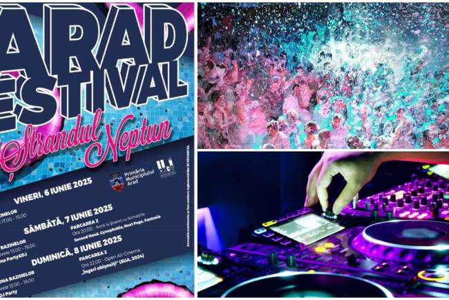 Arad Estival. Spuma Party, DJ Party și Open Air Cinema, la Ștrandul ...