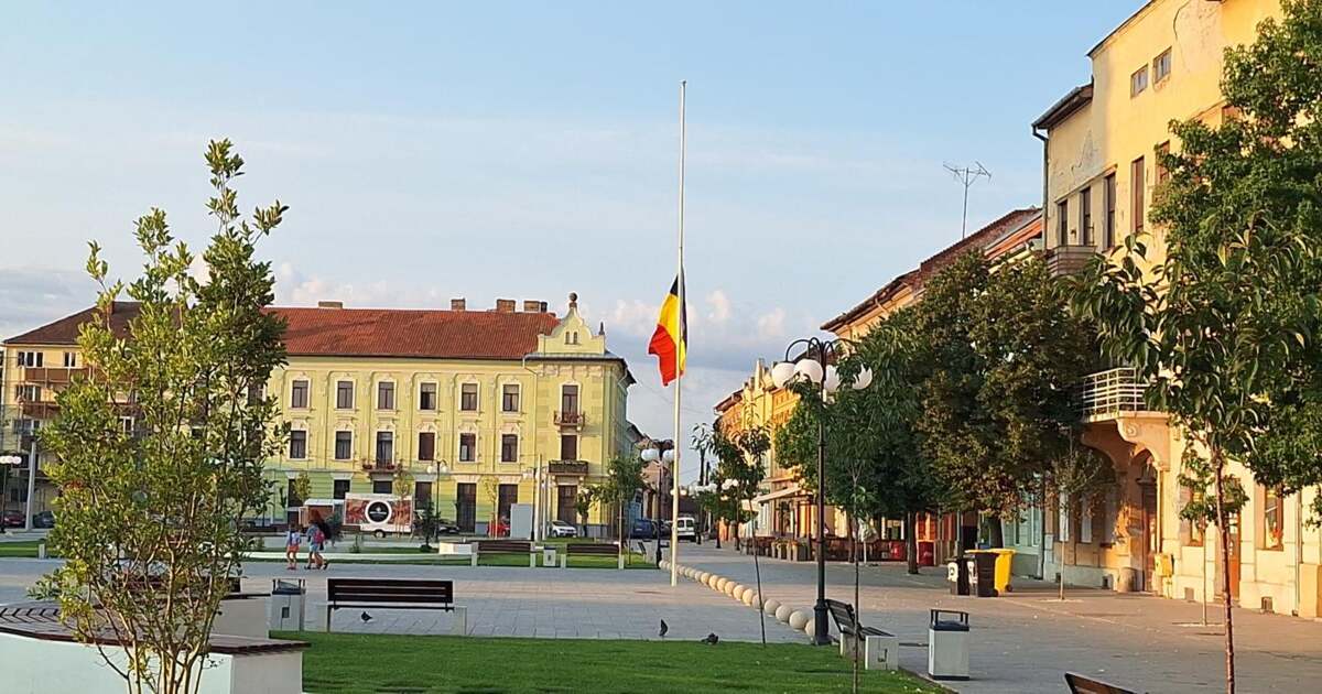 FOTO | Zi de doliu național: drapelele, coborâte în bernă și la Arad ...