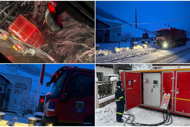 Pompierii arădeni intervin în Alba, într-o localitate rămasă fără ...