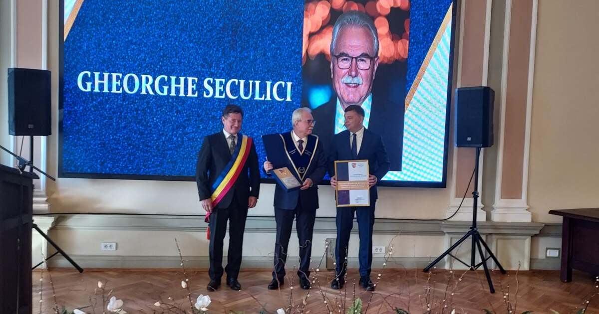FOTO | Gheorghe Seculici, cetățean de onoare al județului Arad - ARADON