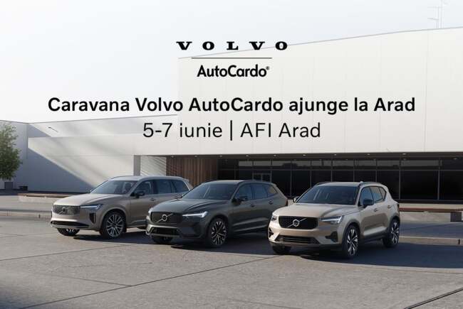 Caravana Volvo AutoCardo ajunge din nou la AFI Arad - ARADON